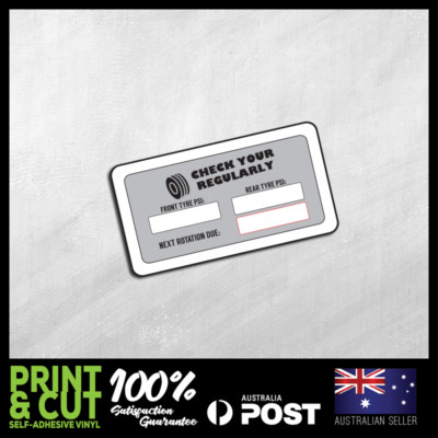 10x Next Service Due Label Stickers 65x35mm Maintenance Vehicle #NS013 ...