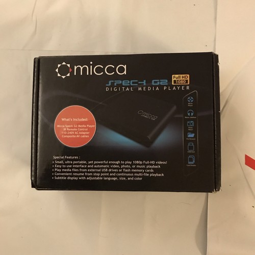 Micca Speck G2 1080p Full-HD Ultra Portable Digital Media Player - New ...