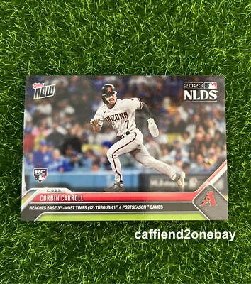 CORBIN CARROLL 2023 Topps Now RC 981 Reaches Base 3rd Most Times ...
