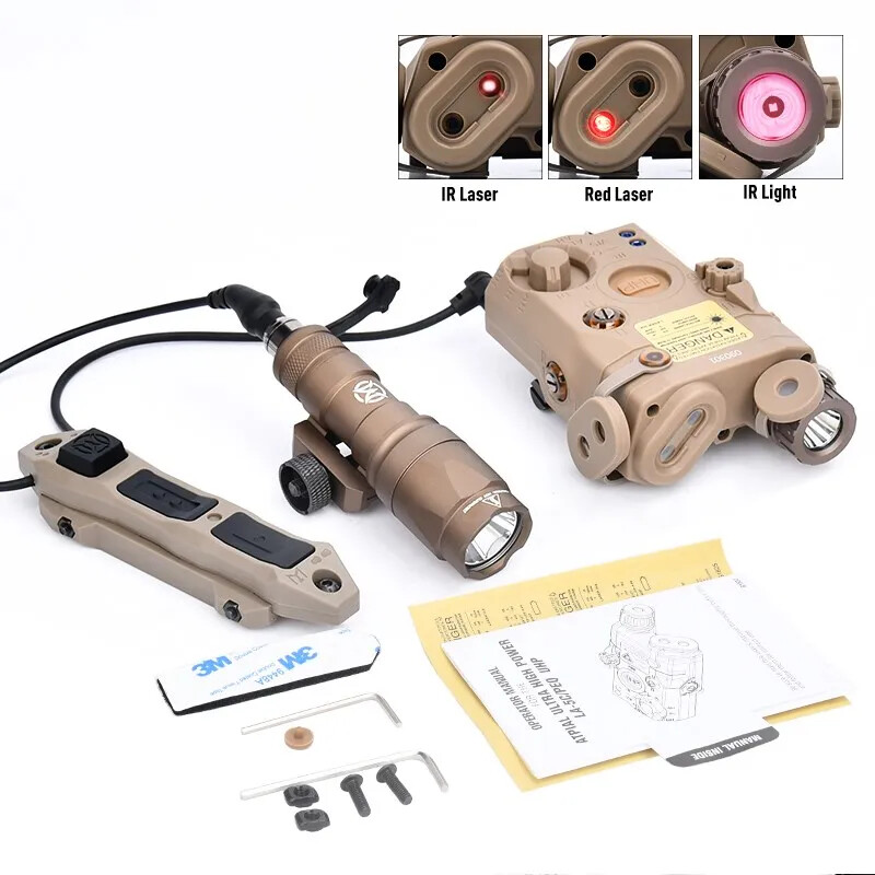 Tactical PEQ 15 IR Illuminator Red Green Blue IR Laser Aiming Sight ...