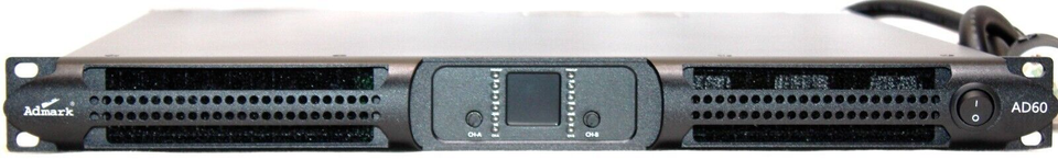 Admark AD60 Professional Power Amplifier One Space 6000 Watts x 2 @ 8Ω ...
