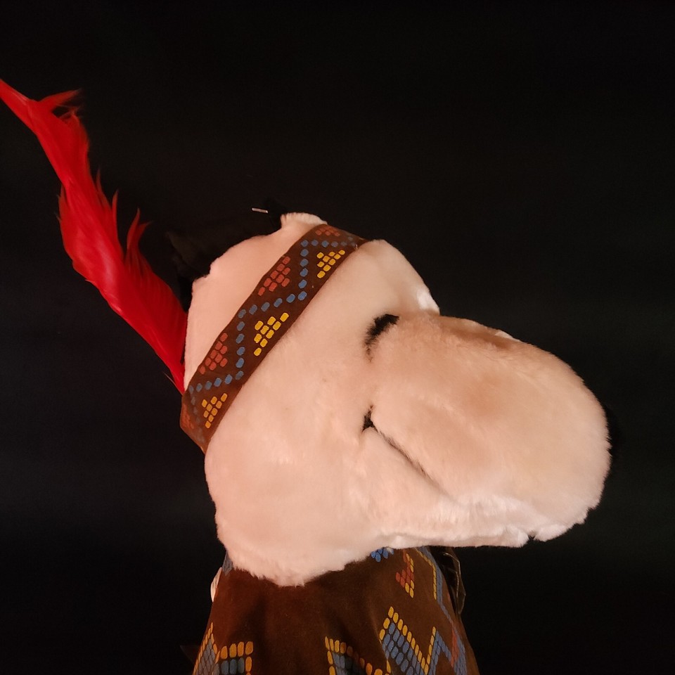 Peanuts United Feature Syndicate Native Indian Snoopy Soft Plush Toy 19 ...