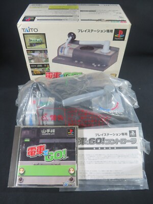 PS Densha de go PS1 controller playstation sony Japan Taito train game ...