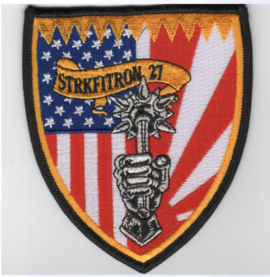 5" NAVY VFA-27 SQUADRON AM/JAP SHIELD EMBROIDERED PATCH | eBay