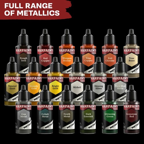 The Army Painter Warpaints Fanatics Metallic Paint Full Range (One Ship ...