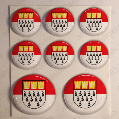 Stickers Cologne Gel Domed Resin 3D Flags Cologne Vinyl Sticker Decals ...
