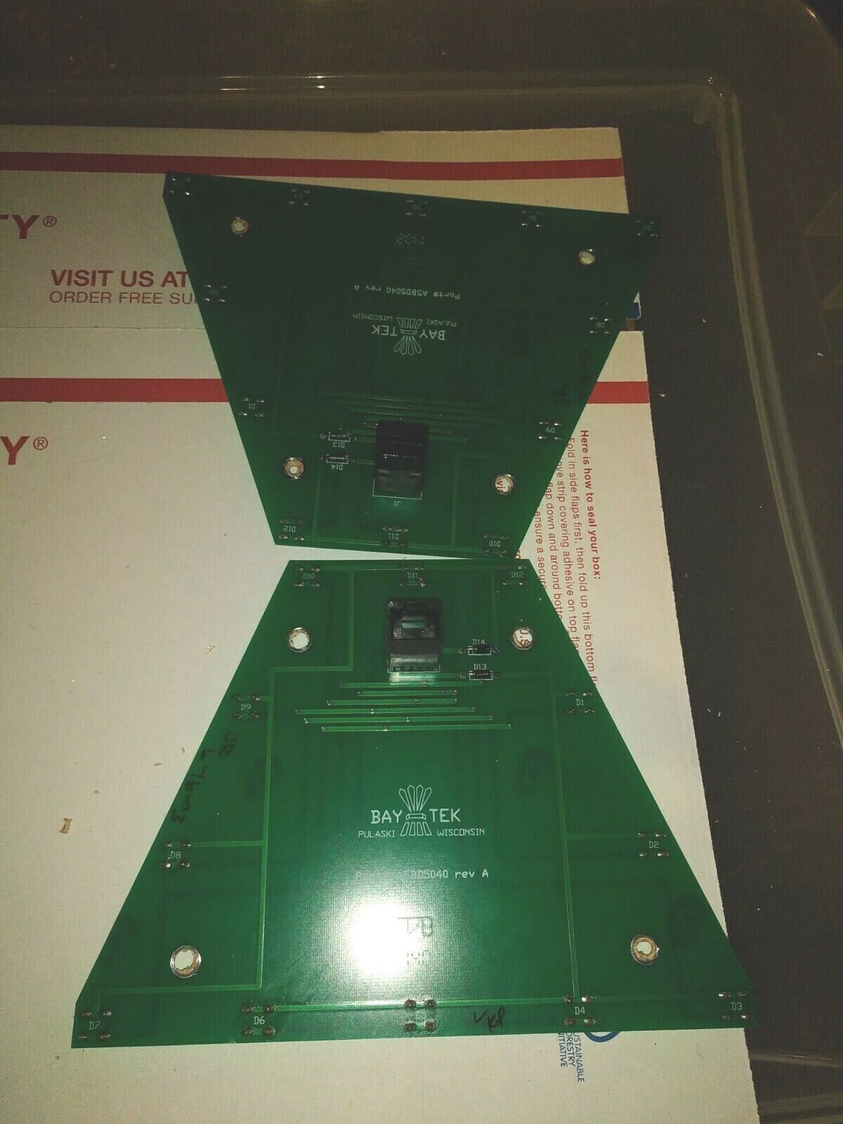 baytek lite em up arcade redemption light pcb lot #682 | eBay