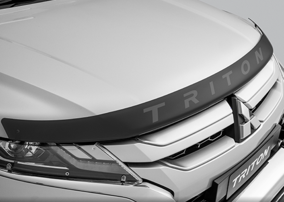 Bonnet Protector Engine Hood Kit Matte Black MZ350736 for Mitsubishi ...