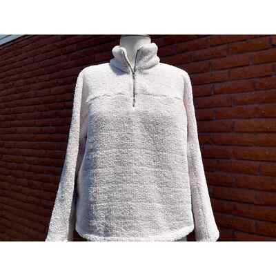 Altar'd state cream colored sherpa jacket women's small | eBay