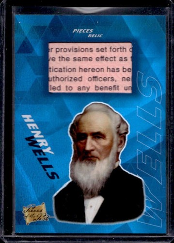 2021 Pieces of The Past Henry Wells #296 Relic | eBay
