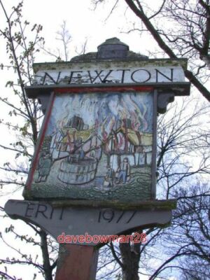 PHOTO NEWTON NEWTON VILLAGE SIGN DETAIL A CURIOUS SENSE OF PRIDE IS ...