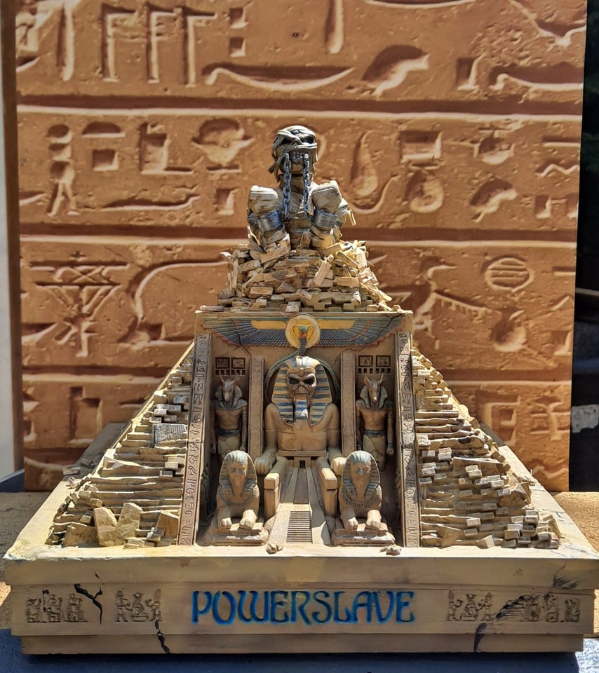 Made To Order Powerslave Pyramid Statue Slavery Tour Eddie Figure Bust ...