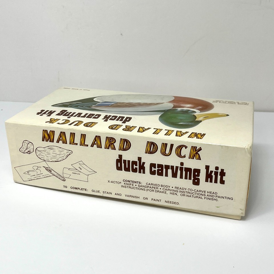 Deadstock [K119] Mallard Duck Decoy Wood Carving Kit by Stoney Point ...