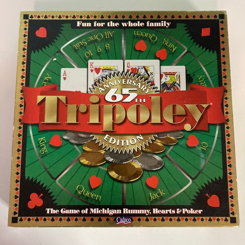 Tripoley 65th Anniversary Edition 1997 Rotating Board Game VTG Cadaco ...