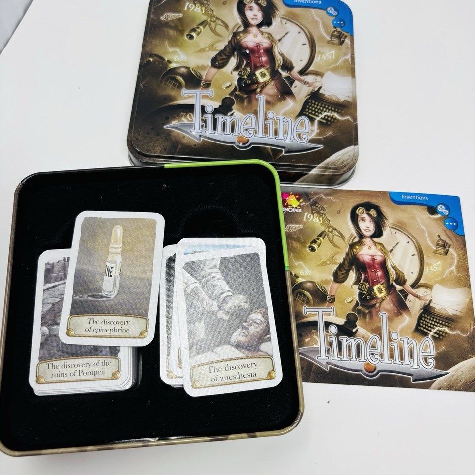 Timeline Historical Events Card Game Lot of 3 Inventions Diversity ...