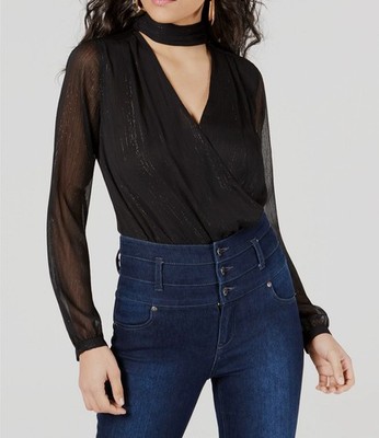 Guess Women Black Camilla Camisole Sheer Sweetheart Embroidered ...