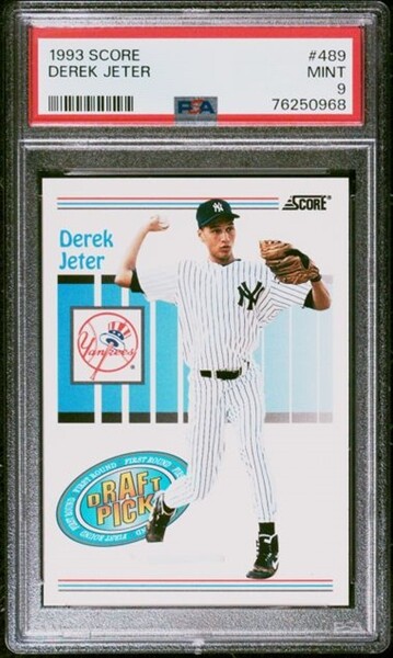 1993 Score 489 Derek Jeter DRAFT PICK ROOKIE CARD MINT PSA 9!!! | eBay