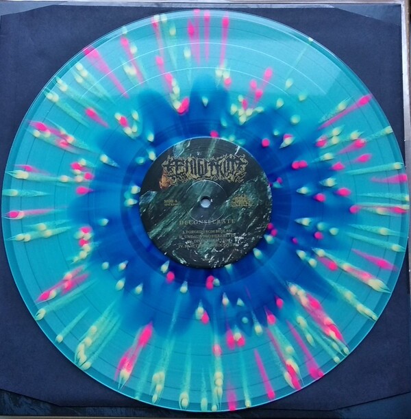 Aenigmatum - Deconsecrate - Blue with Yellow/Red Splatter Vinyl LP ...
