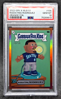 2022 Topps MLB x GPK S1 Keith Shore #10b Radiating Rodriguez PSA 10 GEM ...