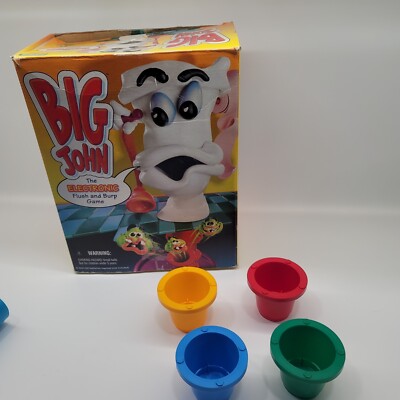 BIG JOHN 1994 Parker Brothers Flush Burp Toilet Game 4 REPLACEMENT ...