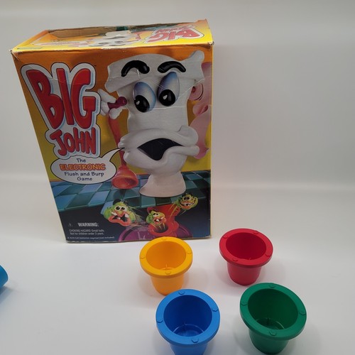 BIG JOHN 1994 Parker Brothers Flush Burp Toilet Game 4 REPLACEMENT Scuzz Buckets | eBay