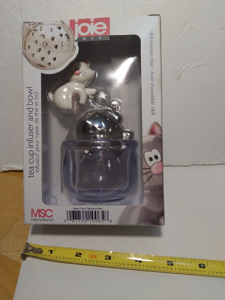 Cat Tea Infuser, Meow White Kitty Stainless Steel by Joie NIP | eBay