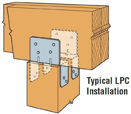 Simpson LPC6Z Adjustable Post Cap Zmax (40-Pack) | eBay