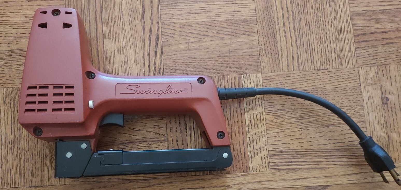 Swingline Heavy Duty Electric Staple Gun Stapler Model 34201 10amp USA ...