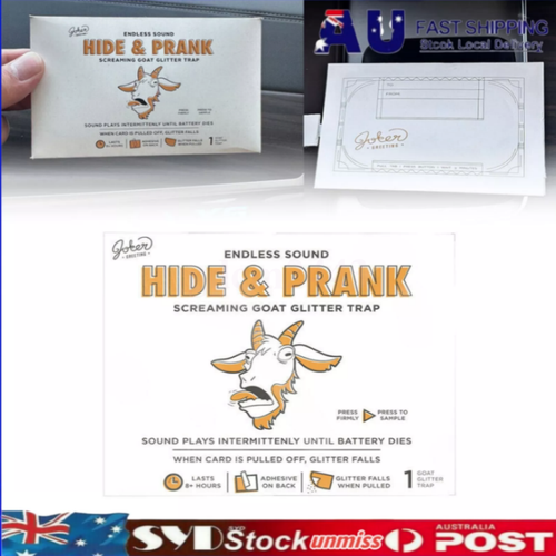 1/2PCS AU HOT Intermittent Goat Glitter Trap Prank -8 Hours of ...
