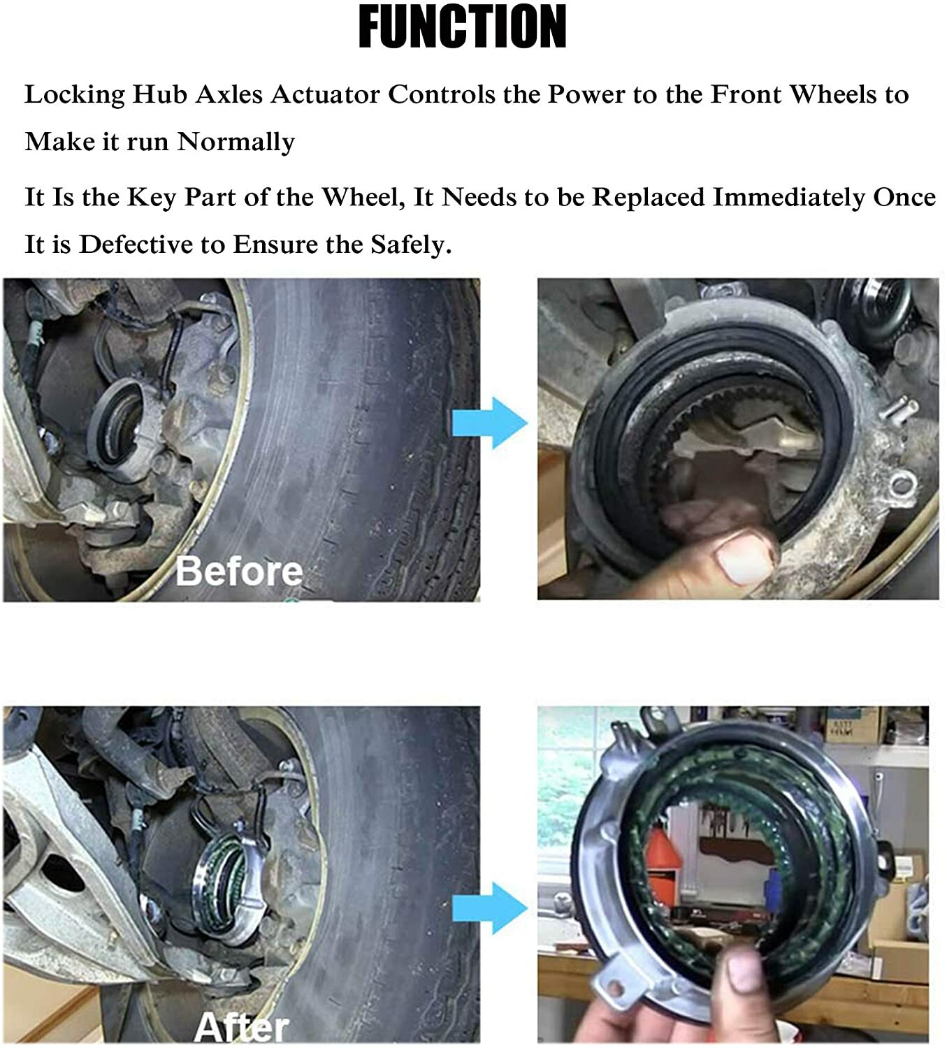 NEW For Ford F150 04-15 IWE 4WD 4X4 Front Hub Lock Locking Actuator ...