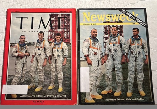 1967 Time Newsweek Magazine APOLLO TRAGEDY Astronauts Grissom WHITE ...