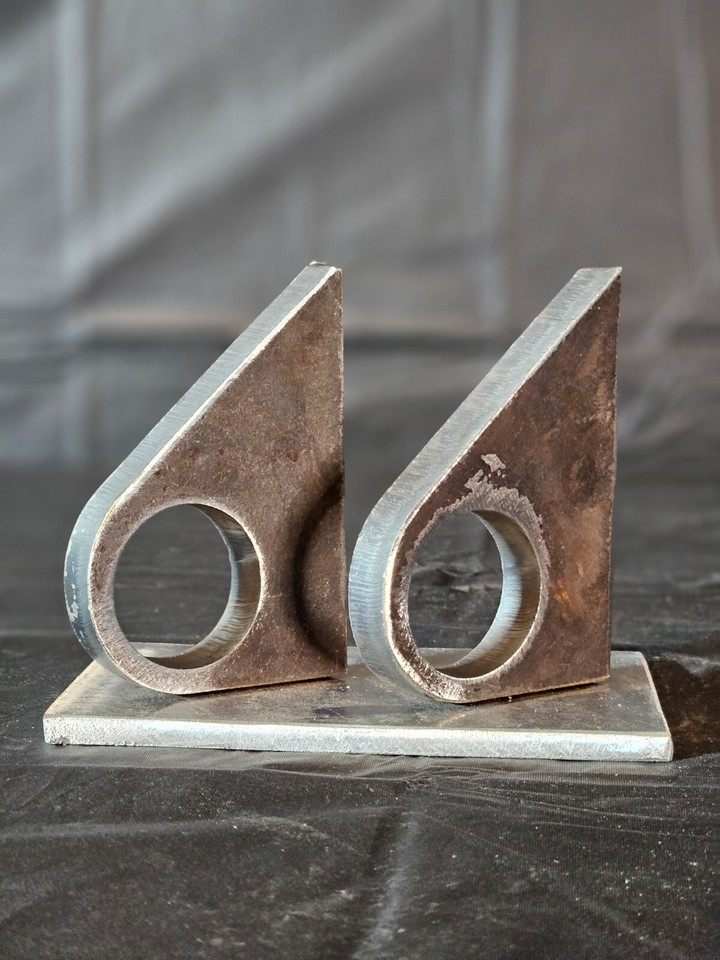 4PK Steel trailer ramp tabs weld-on sliding trailer ramp brackets 3/8 ...