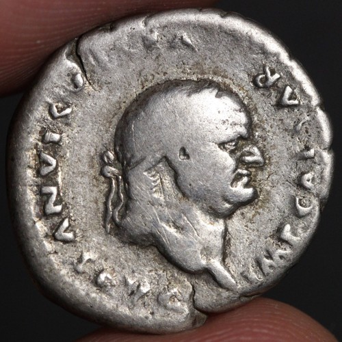 Emperor Vespasian Denarius Ancient Roman Empire Silver Coin 76AD ...