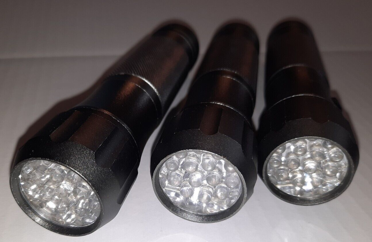 Guidesman 14-LED Tactical Flashlight Aluminum & Water Resistant 3-Pack ...
