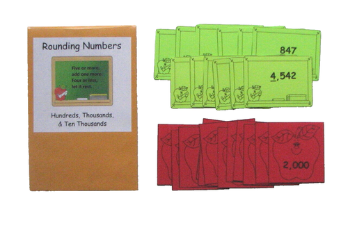 Teacher Made Math Center Game Rounding Numbers Hundreds, Thousands, Ten ...