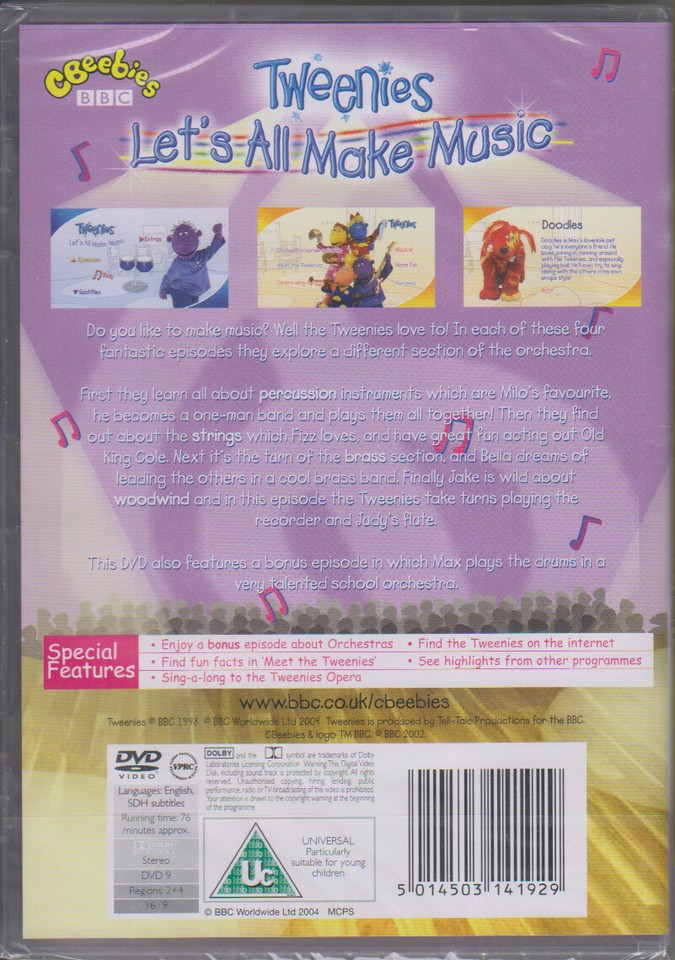 Tweenies New & Sealed BBC CBeebies UK R2 DVDs ---------------- Select ...