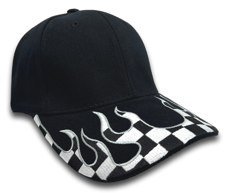 6 Panel Cotton Fire Flame Racing Chopper Hot Rod Baseball Cap Hat | eBay