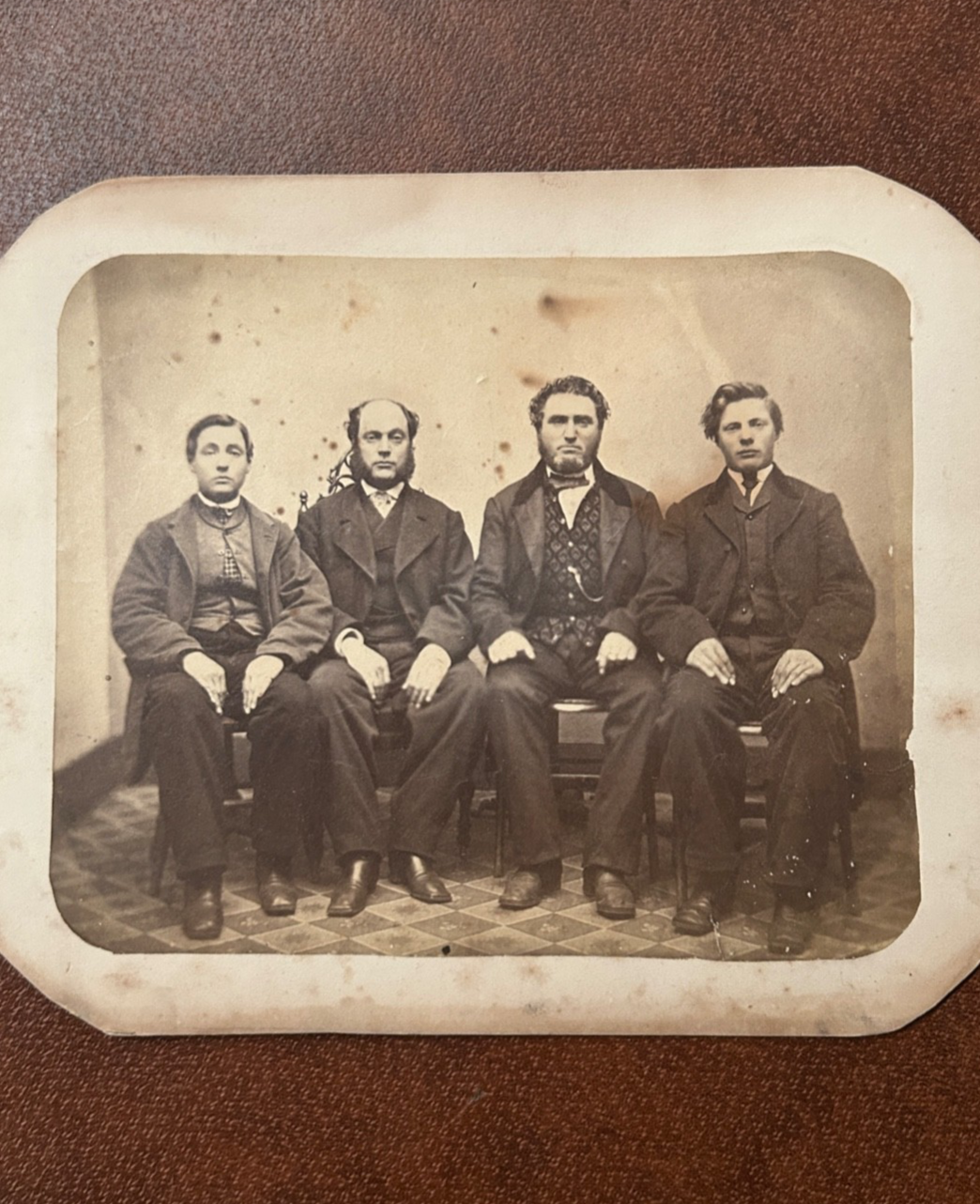 Vintage Antique Photo 1860s/1870s Group of Men- 1862-1871-Tin Type-7x6 ...