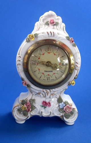 VINTAGE Mercedes Porcelain Desk Clock – Made in Germany – Retro ...