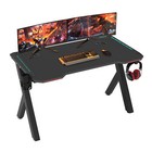XXL Gaming Desk RGB LED Computer Racing Table Carbon Fiber PC Gamer ...