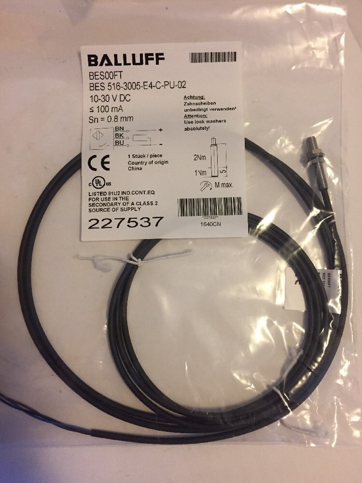1pcs New Balluff BES00FT BES 516-3005-E4-C-PU-02 227537 (BS52) | eBay