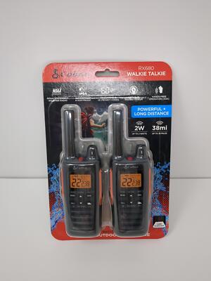 Cobra RX680 Waterproof Walkie Talkies - Rechargeable, 60 Preset ...