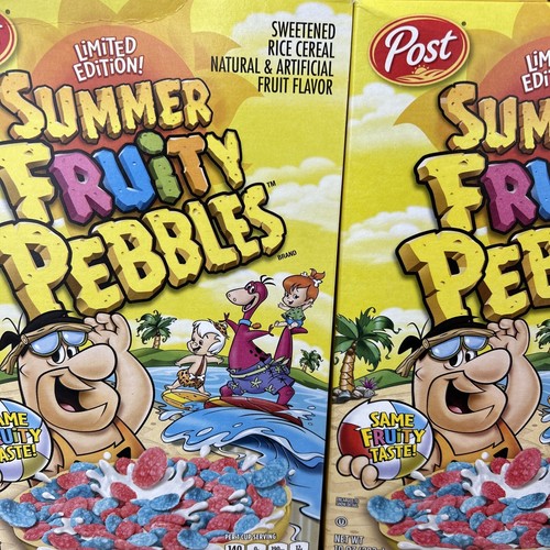 BRAND NEW Limited Edition POST Summer Fruity Pebbles Cereal 1- Box 10oz ...