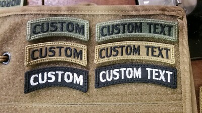 Custom Rocker Tab w Hook Back Fabric Multicam Military Style OCP ...