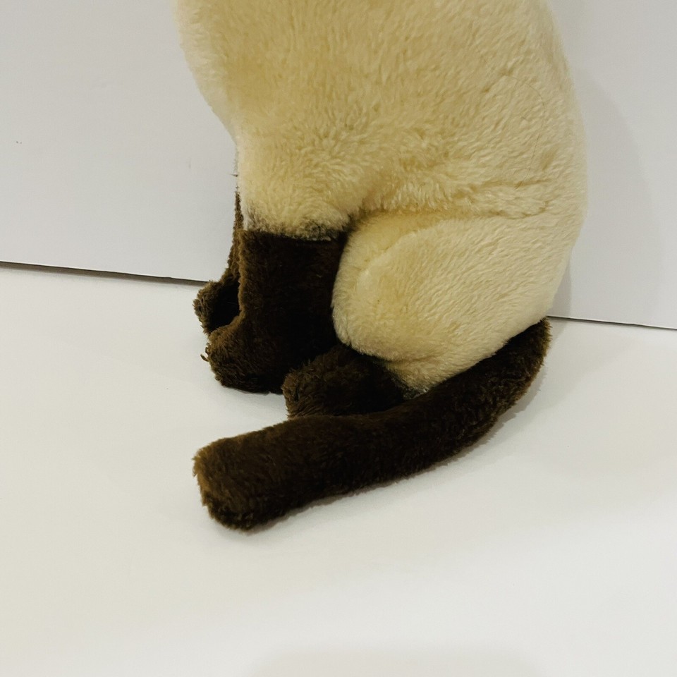 Vintage 1980 Dakin Fun Farm Siamese Blue Eyed Plush Cat 12" Stuffed ...