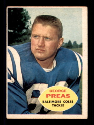 1960 Topps #6 George Preas - Crease Free | eBay