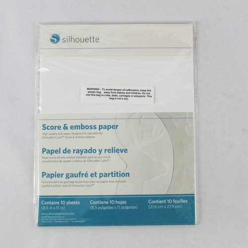 Lot of 10 Silhouette Score & Emboss Paper Sheets 11"x8.5" - Sealed ...