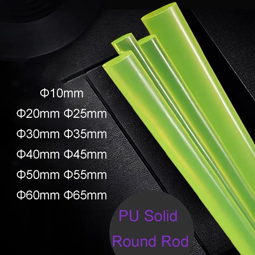 PU Polyurethane Solid Round Elastic Rod Stick Ø10/20/25/30-65mm Length ...
