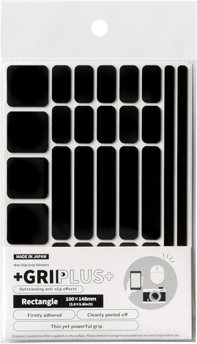 Non Slip Grip Stickers Rectangle (Black, 100×148Mm) - Reusable Adhesive ...