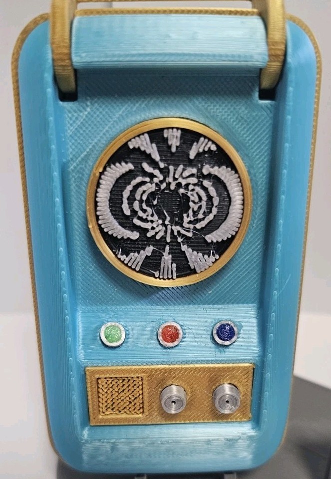 Star Trek TOS Communicator In Silk Blue | eBay